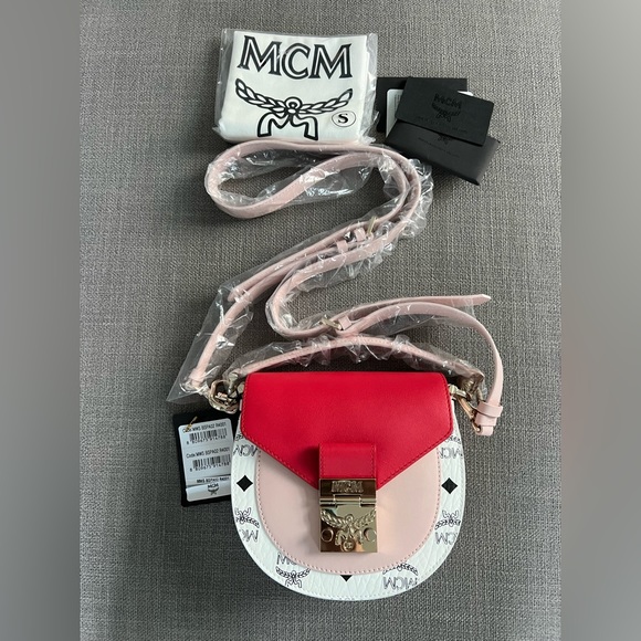 MCM | Bags | Mcm Mini Patricia Crossbody In Visetos Leather Block Bag ...